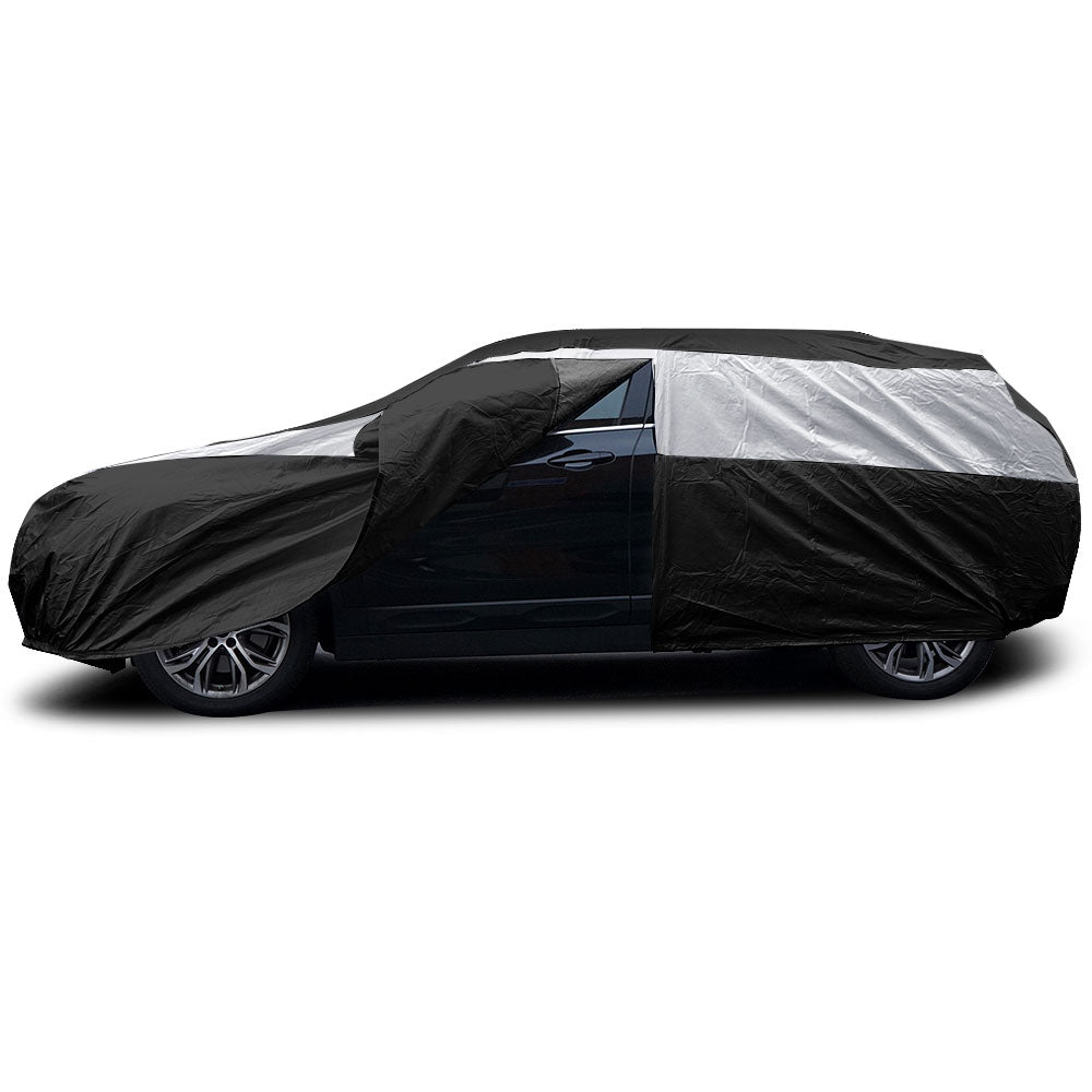 Titan Jet Black Poly 210T Car Cover for Hatchbacks 165-181"